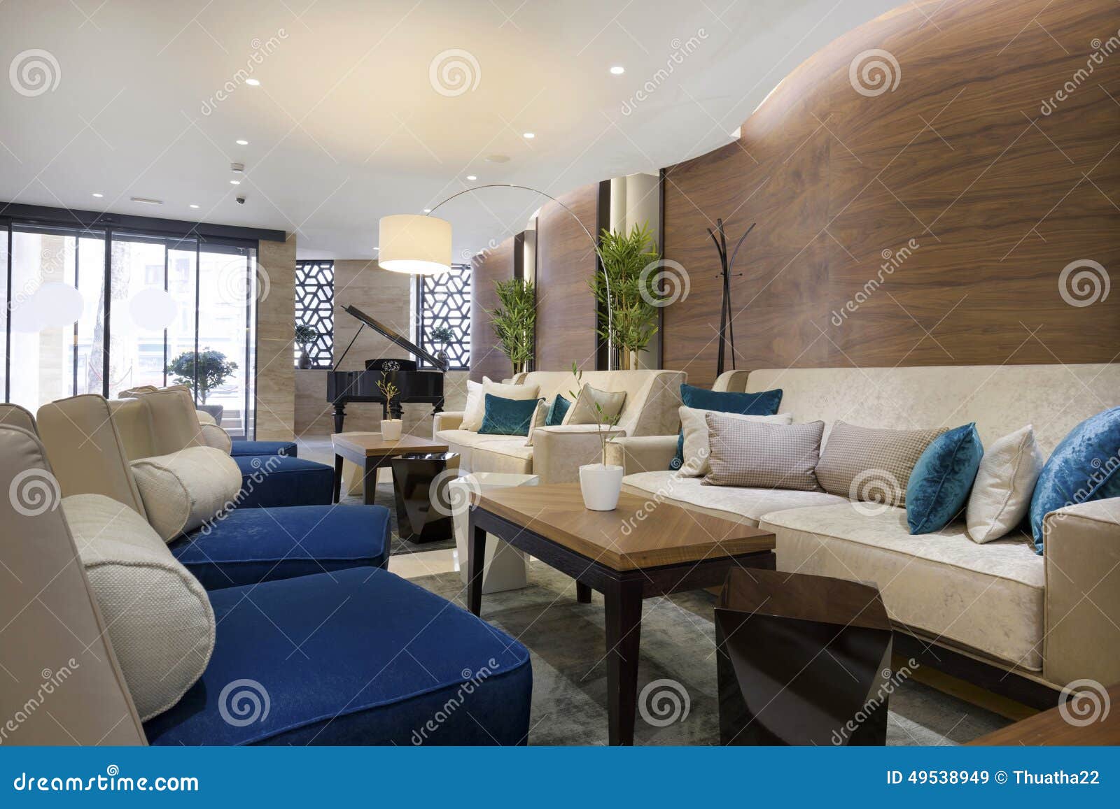 Interior of a Hotel Lobby Cafe Stock Image - Image of cafe, floor: 49538949