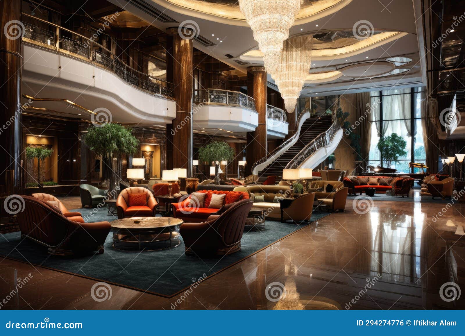 Interior of Hotel Lobby. Luxury Hotel Lobby Interior Design, Interior ...