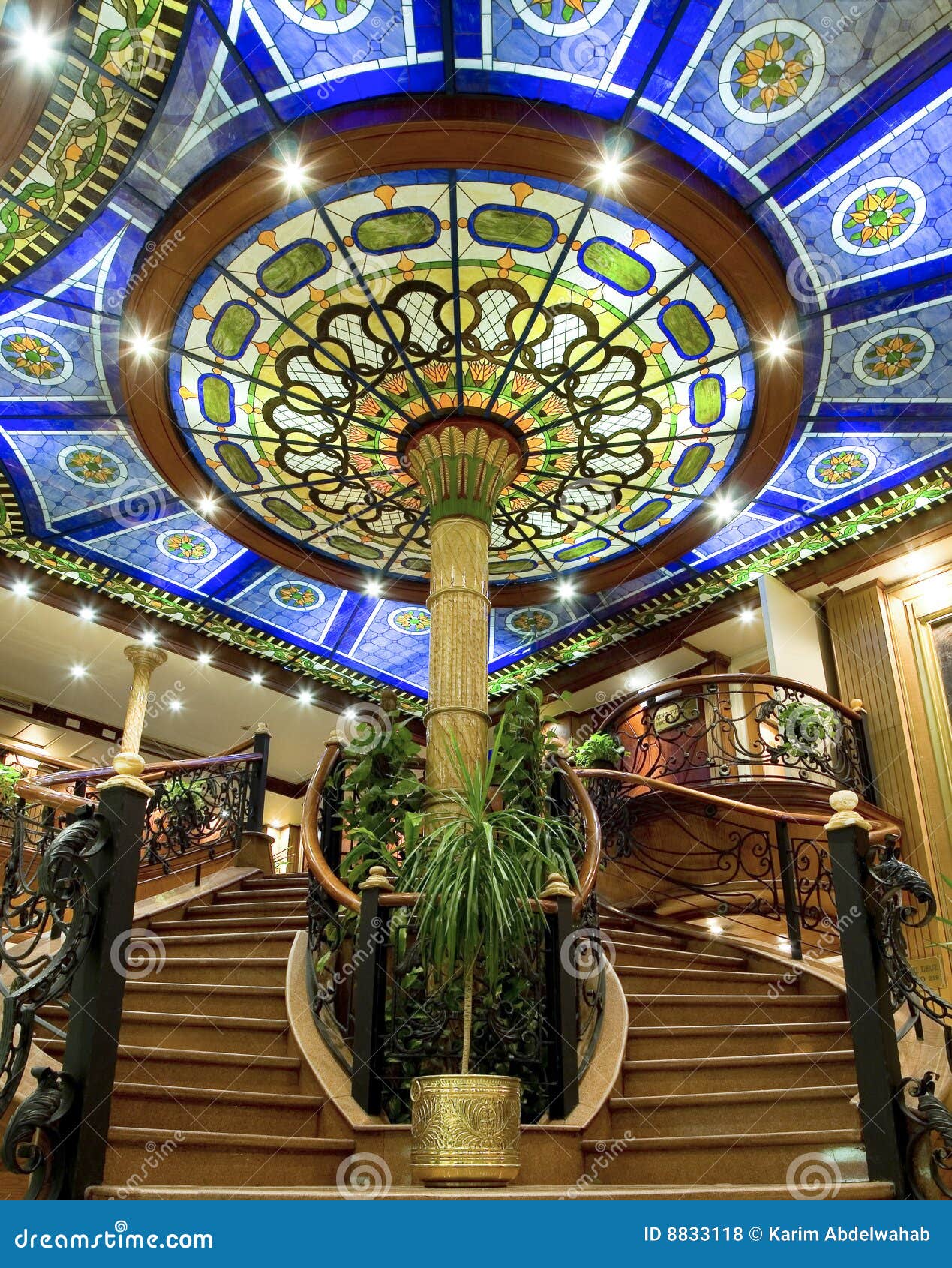 Interior hotel stairway stock photo. Image of fancy, architecture - 8833118