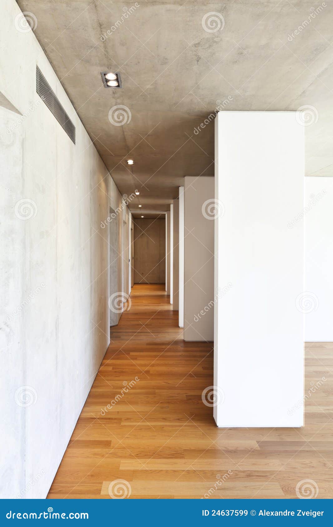 Interior house, corridor stock image. Image of long, empty - 24637599