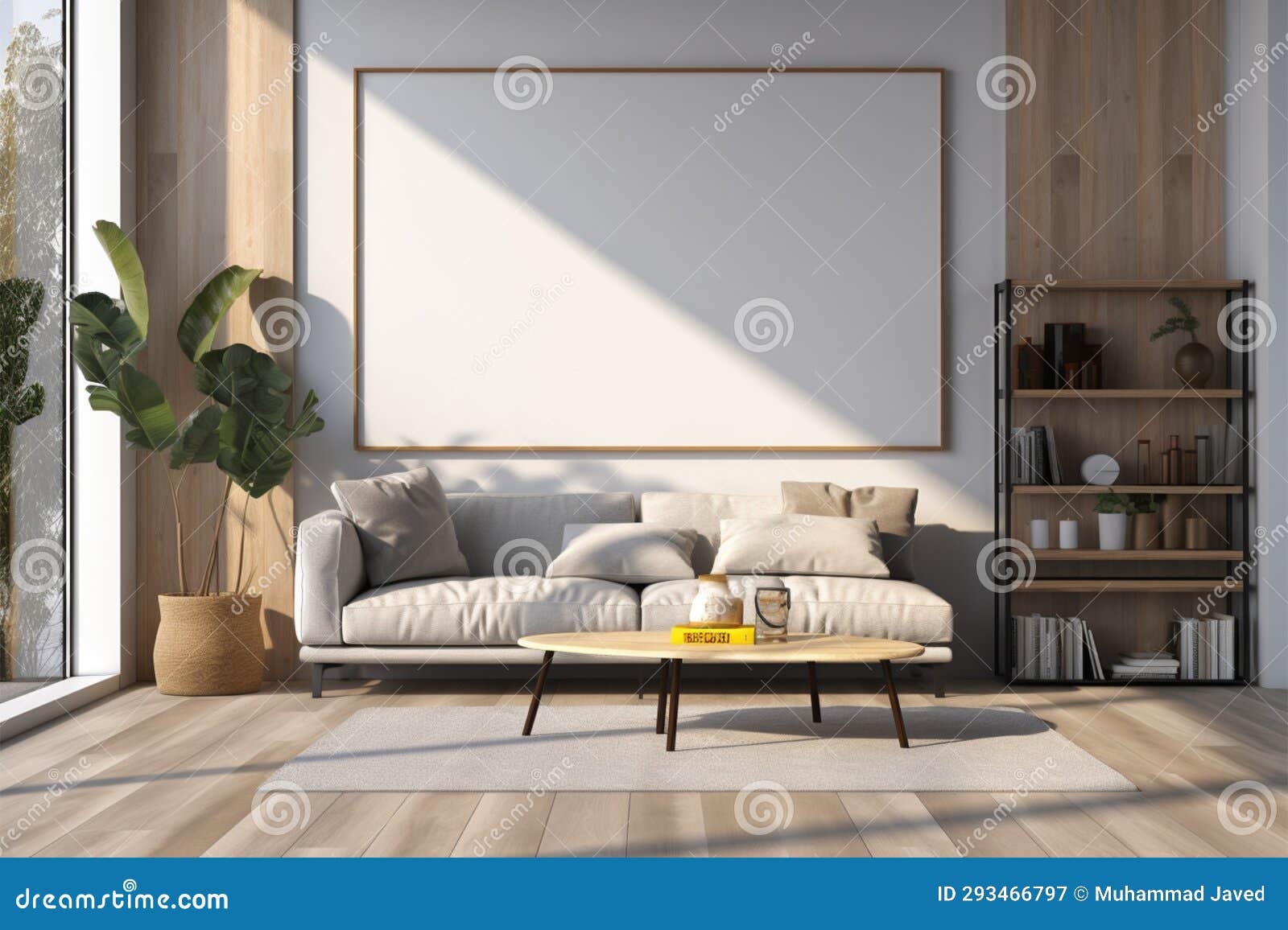 Interior House Floor Template 3D Render with Ample Design Copy Space ...