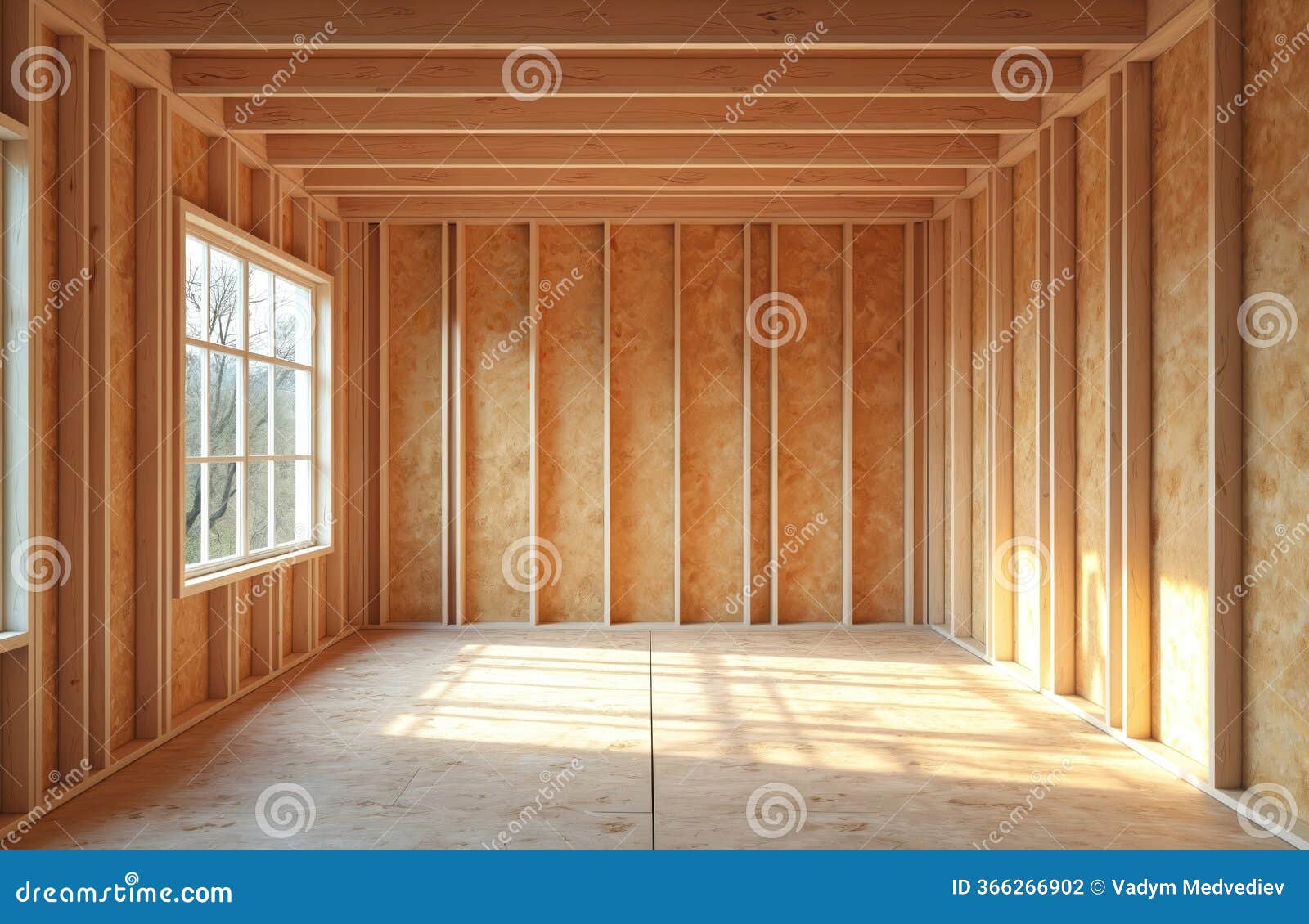 House Framework With Detached House Sketch Over It Cartoon Vector ...