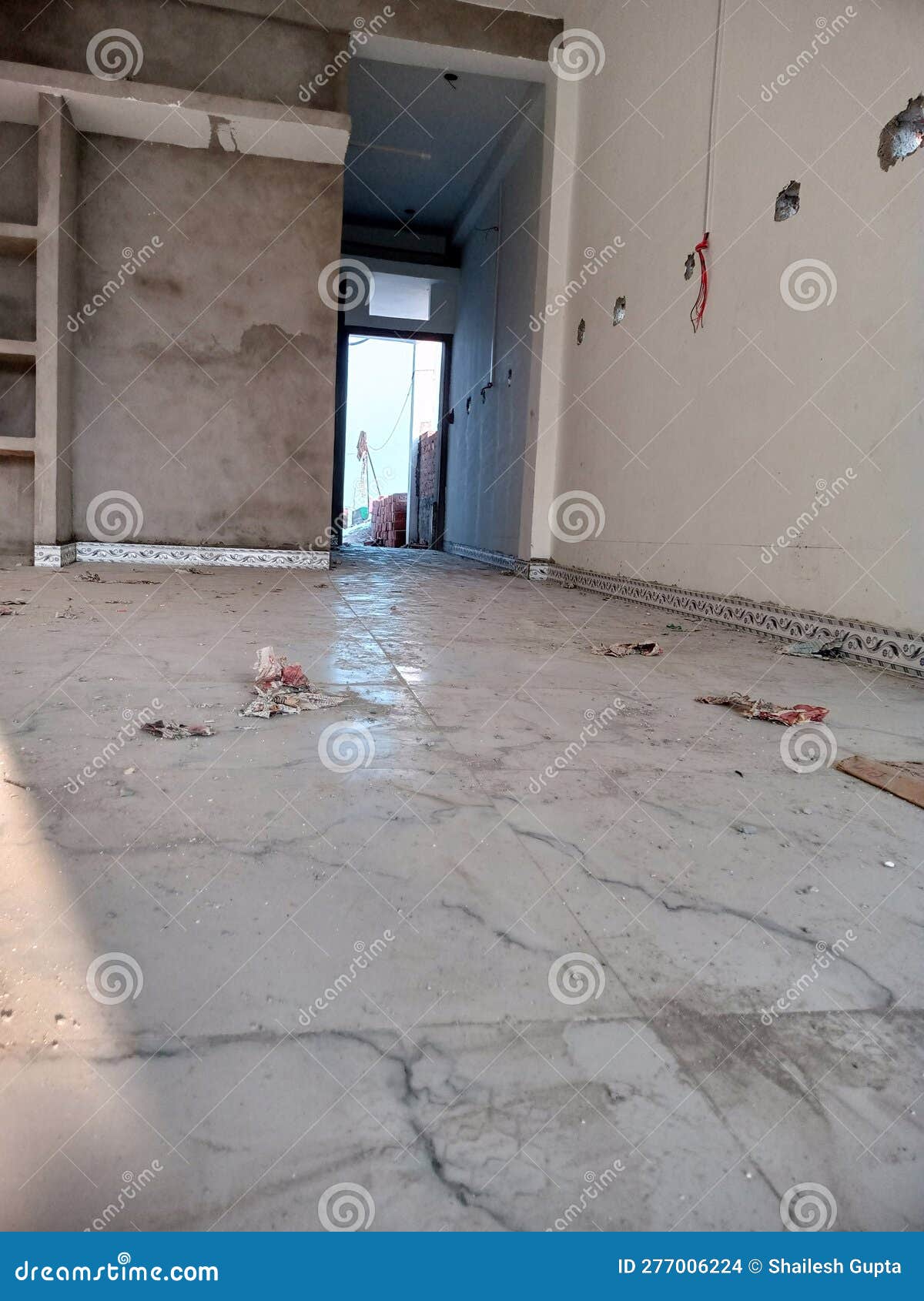 Interior of a House Under Construction, Remodeling and Renovation from ...
