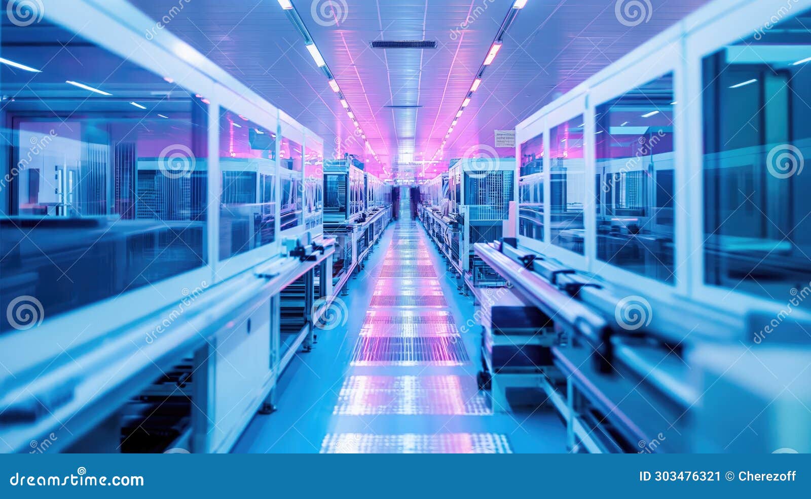 The Huge Factory for the Production of Modern Microchips Stock Image ...