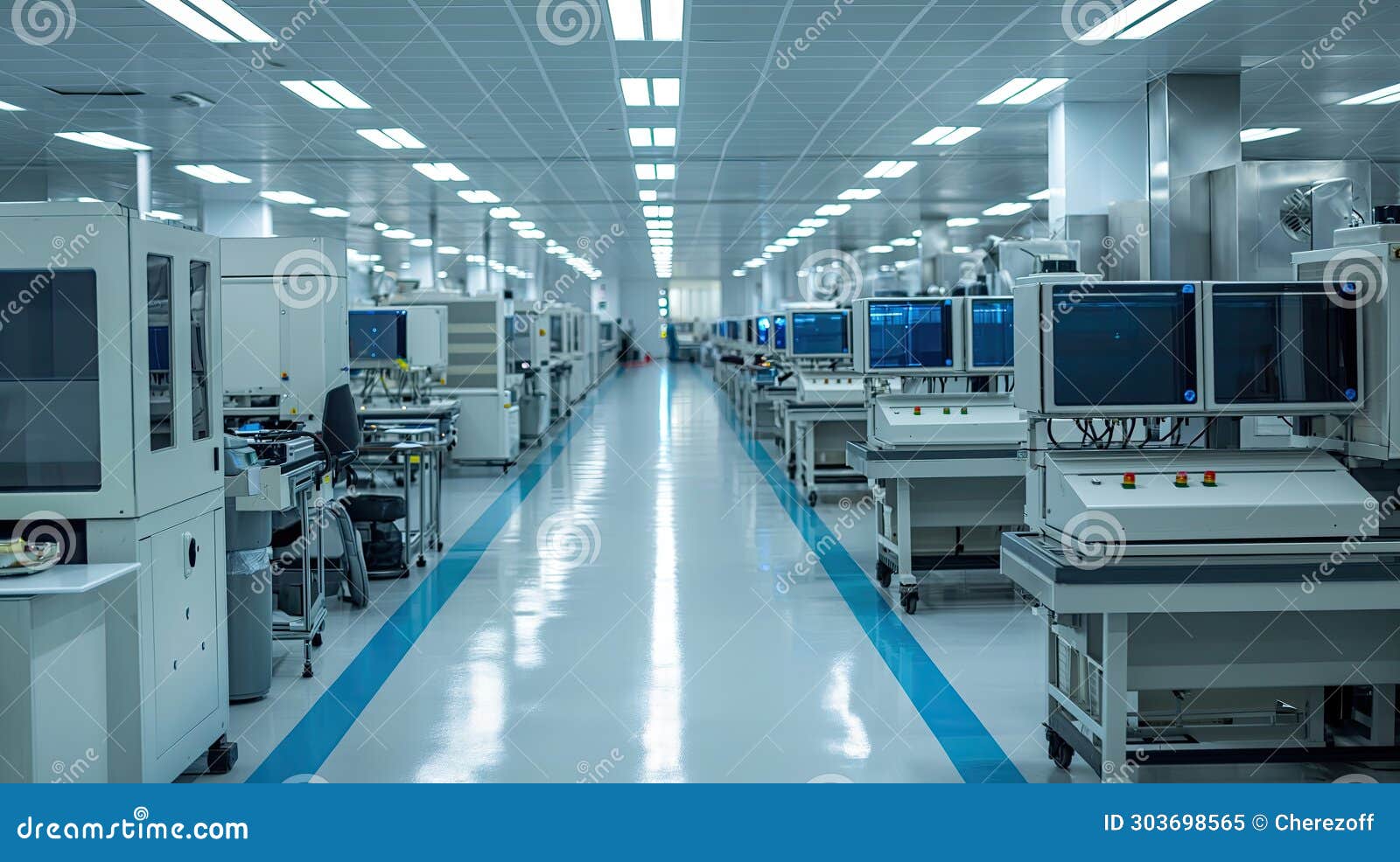 The Huge Factory for the Production of Modern Microchips Stock ...