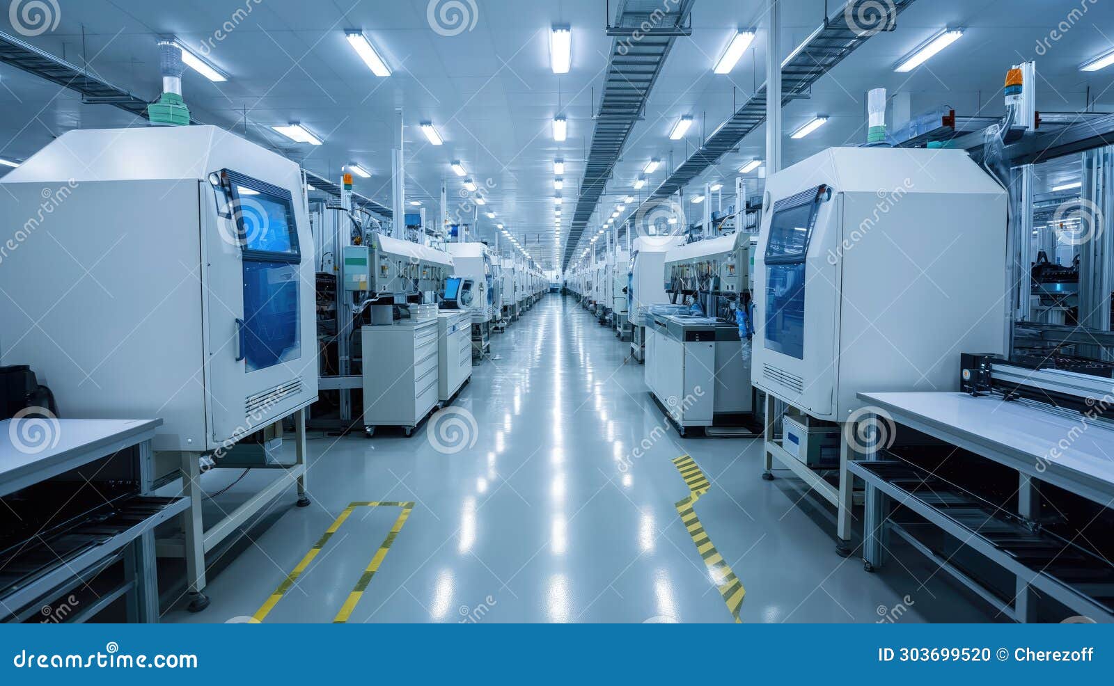The Huge Factory for the Production of Modern Microchips Stock ...