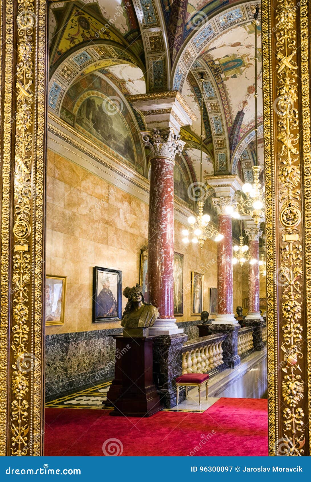 Interior of Hungarian State Opera House in Budapest Editorial ...