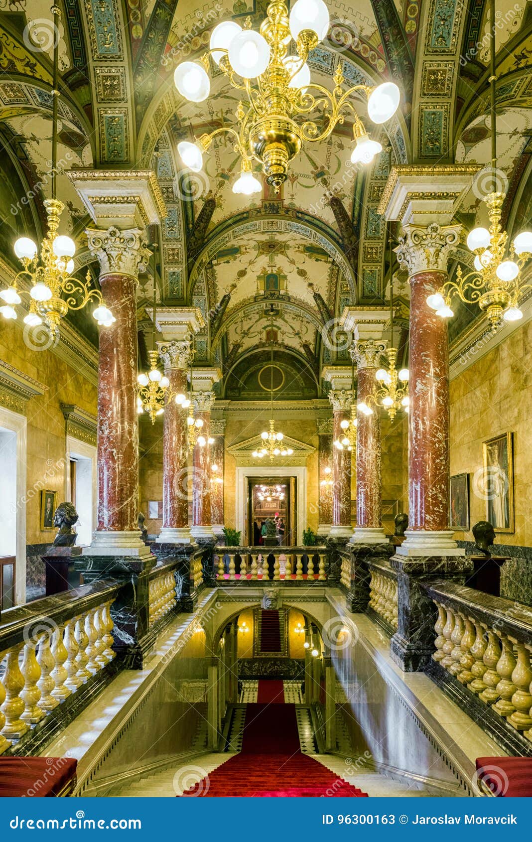 Interior of Hungarian State Opera House in Budapest Editorial Stock ...