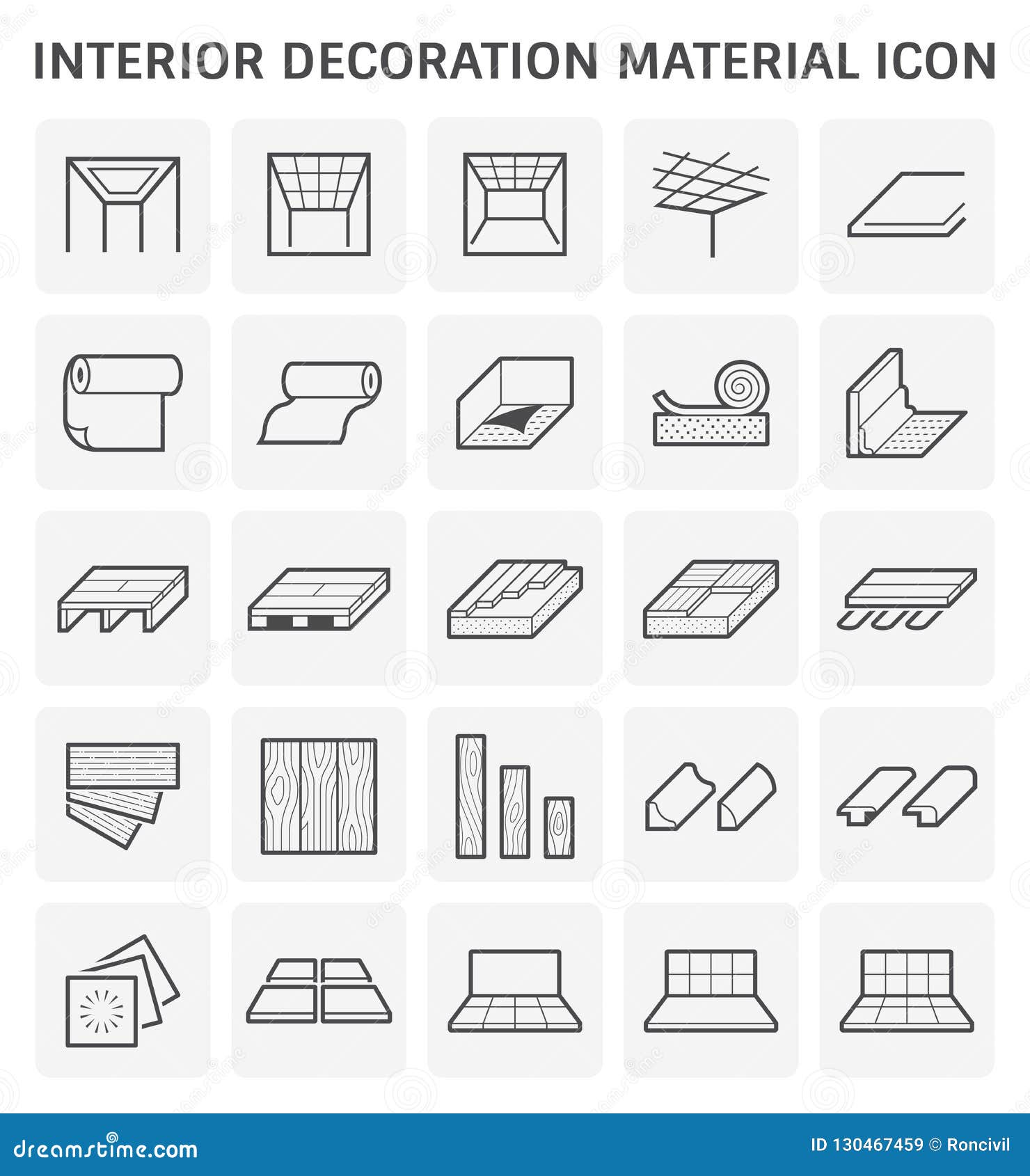 Interior icon design stock vector. Illustration of decoration - 130467459