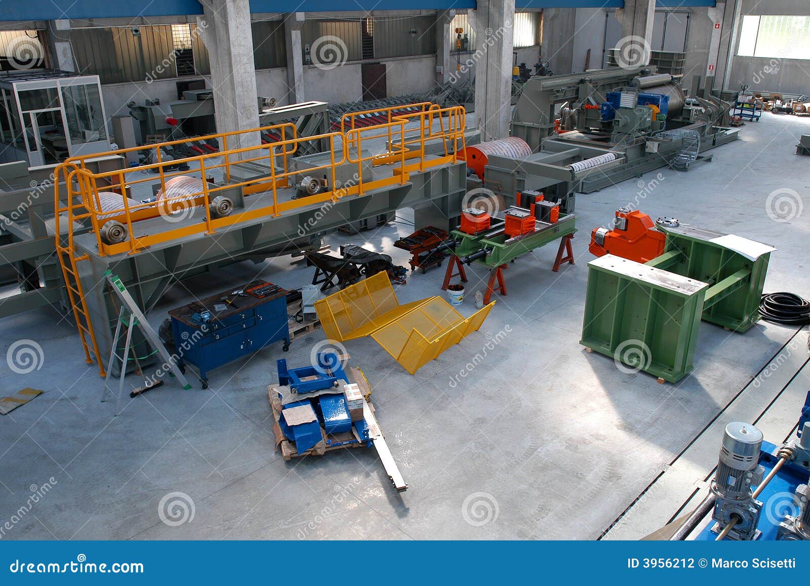Interior of industry stock photo. Image of machinery, work - 3956212