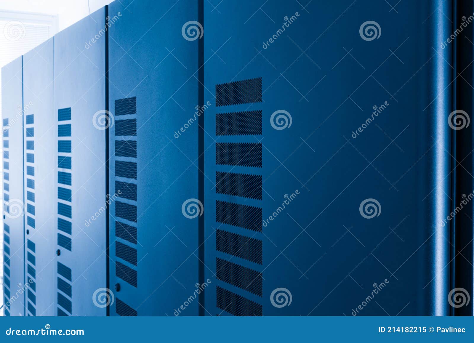 Interior of Internet Provider Data Center Stock Image - Image of ...