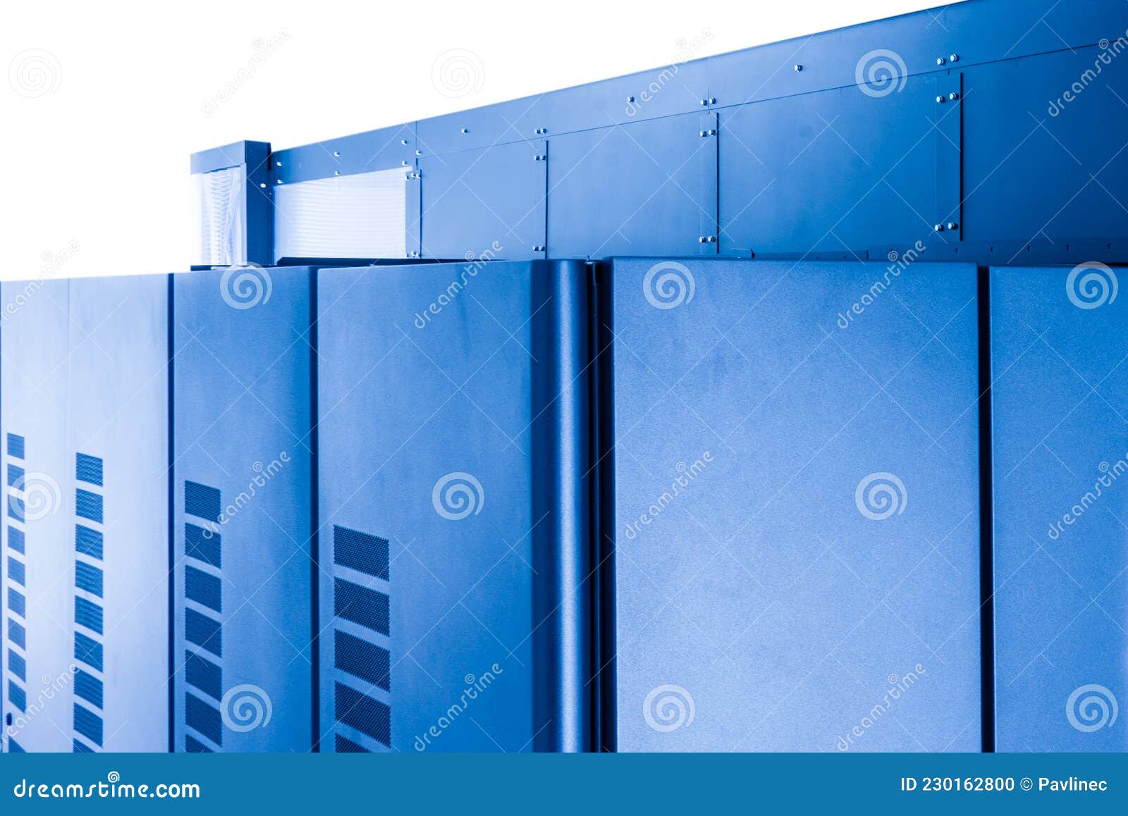 Interior of Internet Provider Data Center Stock Photo - Image of ...