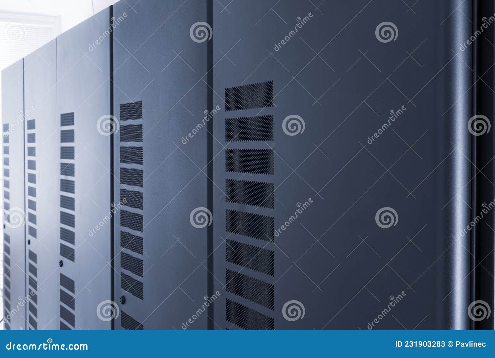 Interior of Internet Provider Data Center Stock Image - Image of ...