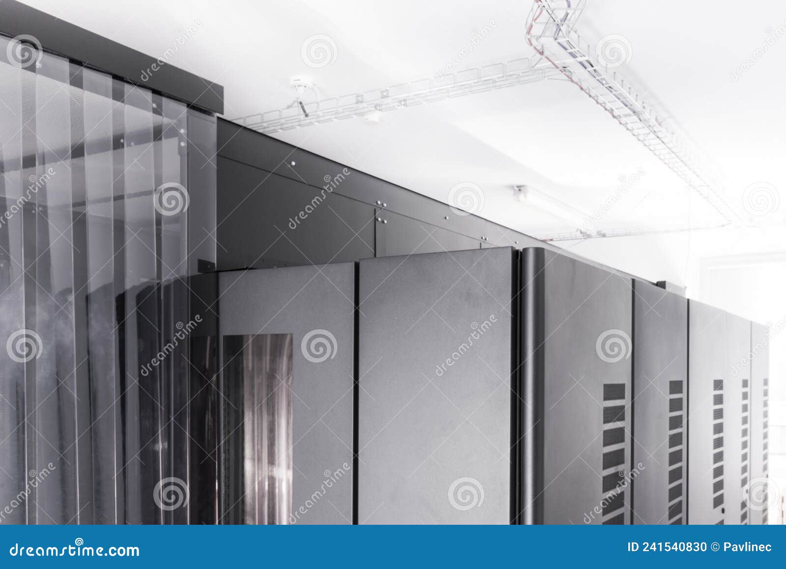 Interior of Internet Provider Data Center Stock Photo - Image of ...