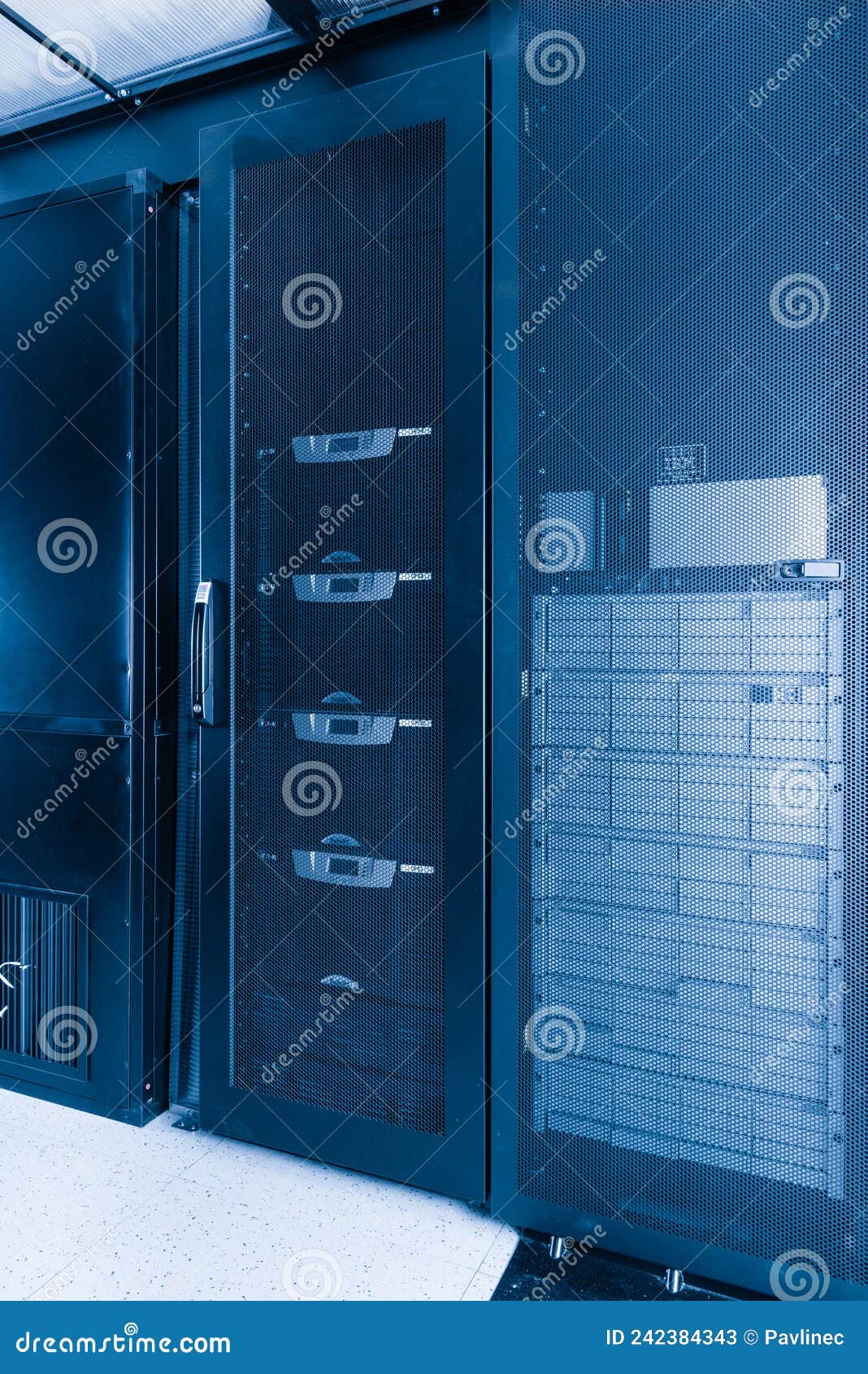 Interior of Internet Provider Data Center Stock Image - Image of ...