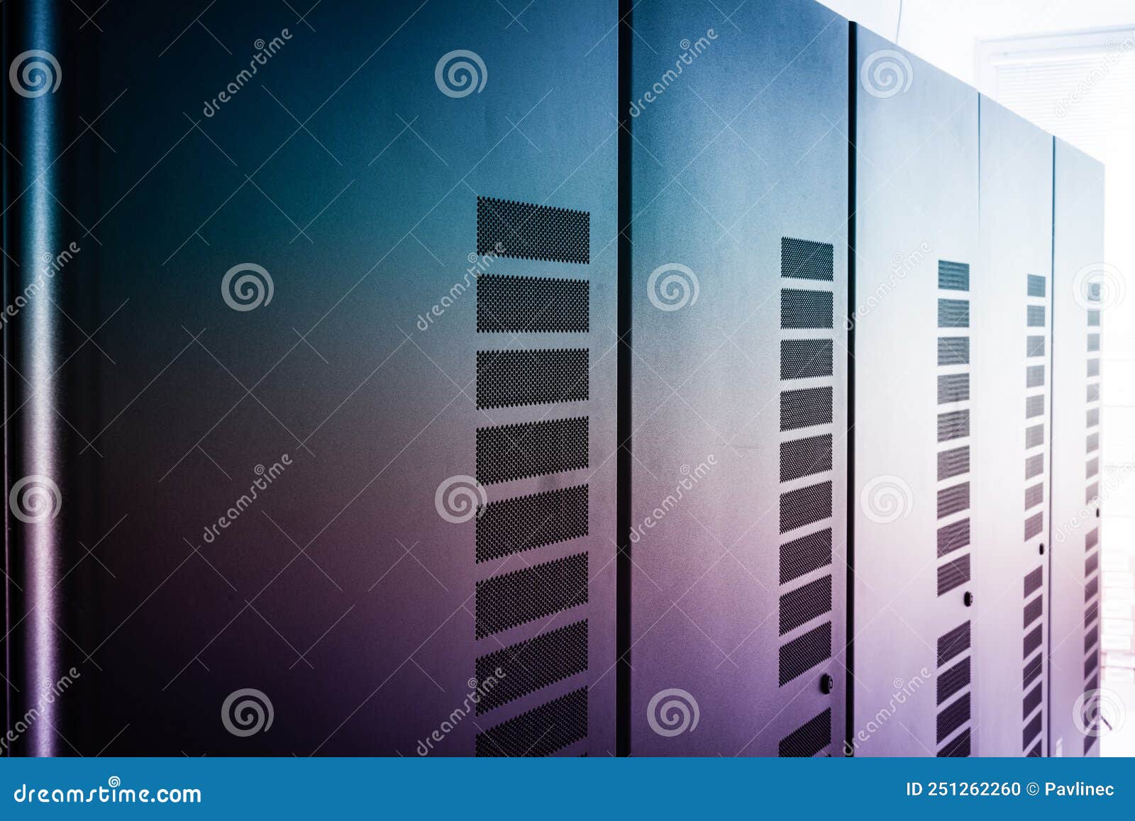 Interior of Internet Provider Data Center Stock Photo - Image of ...