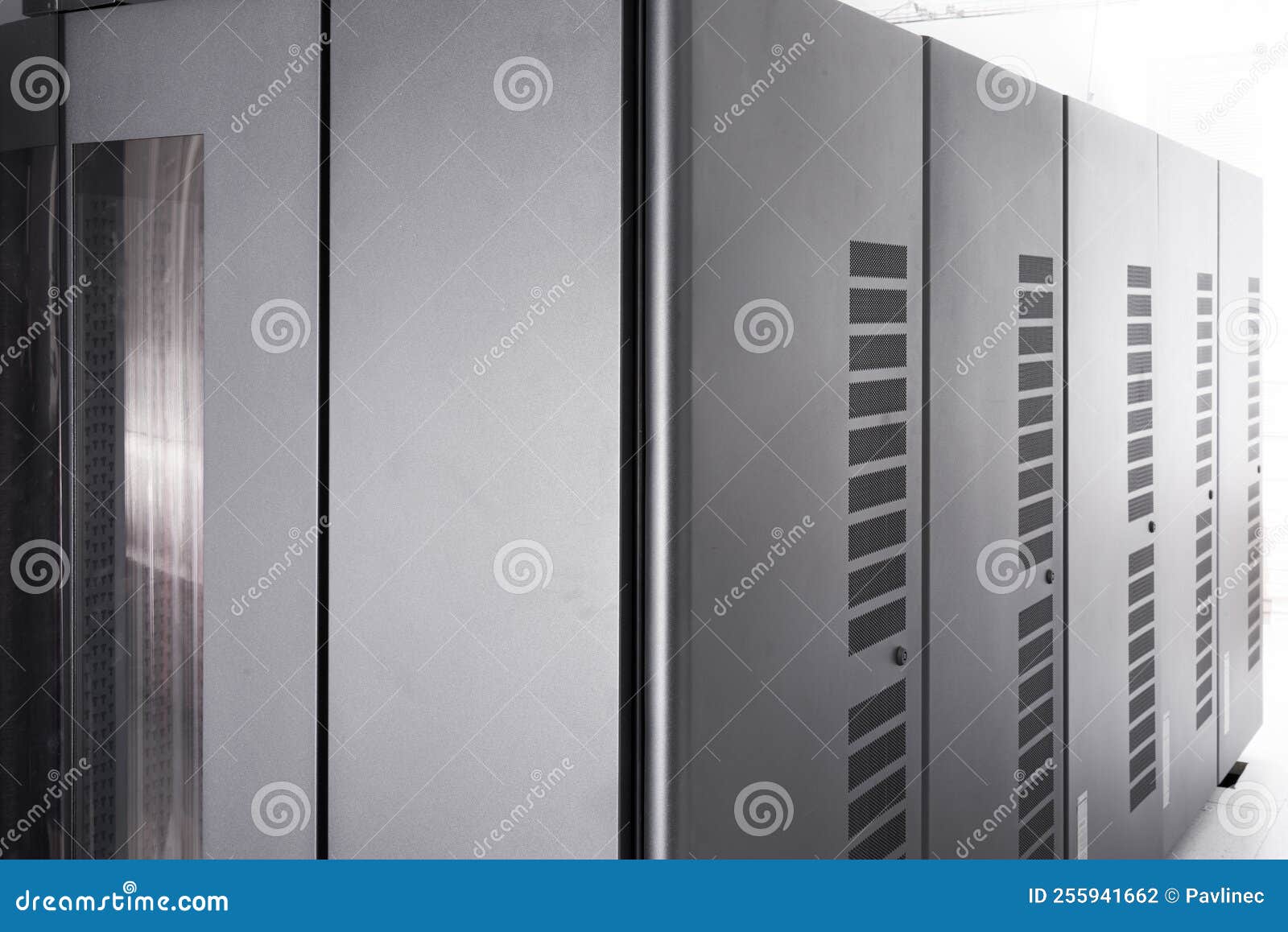 Interior of Internet Provider Data Center Stock Photo - Image of ...