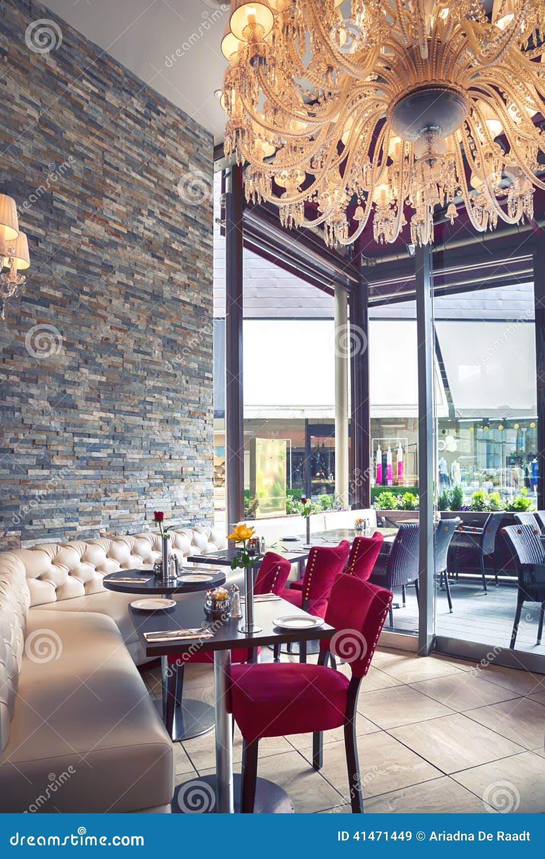 Interior of Italian cafe stock image. Image of design - 41471449