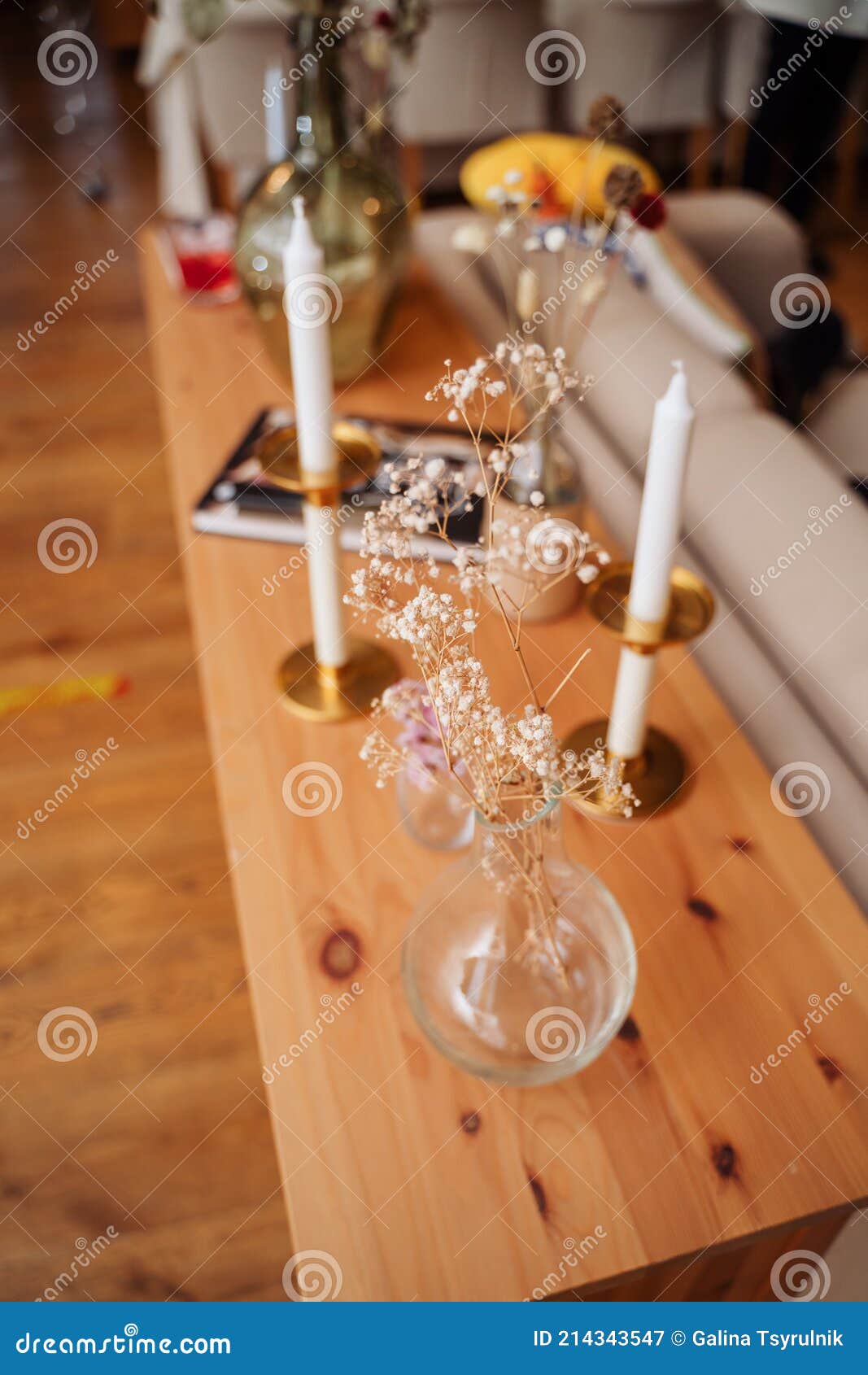 Interior Items in the Restaurant. Console Table Stock Image - Image of ...