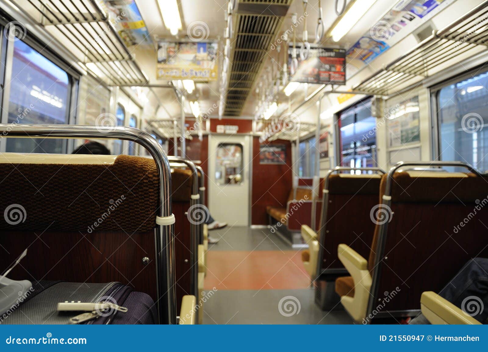 Interior of Japan Subway Train Stock Image - Image of transport, metro ...