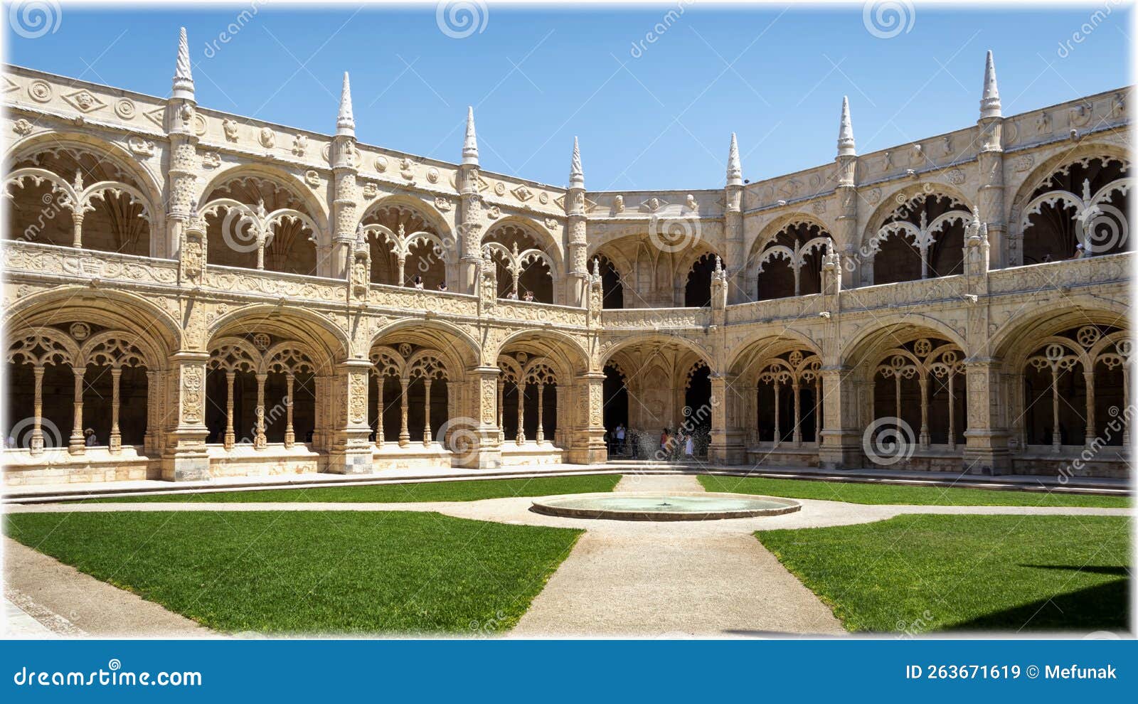 Interior of Jeronimos Monastery in Lisbon Portugal Stock Image - Image ...