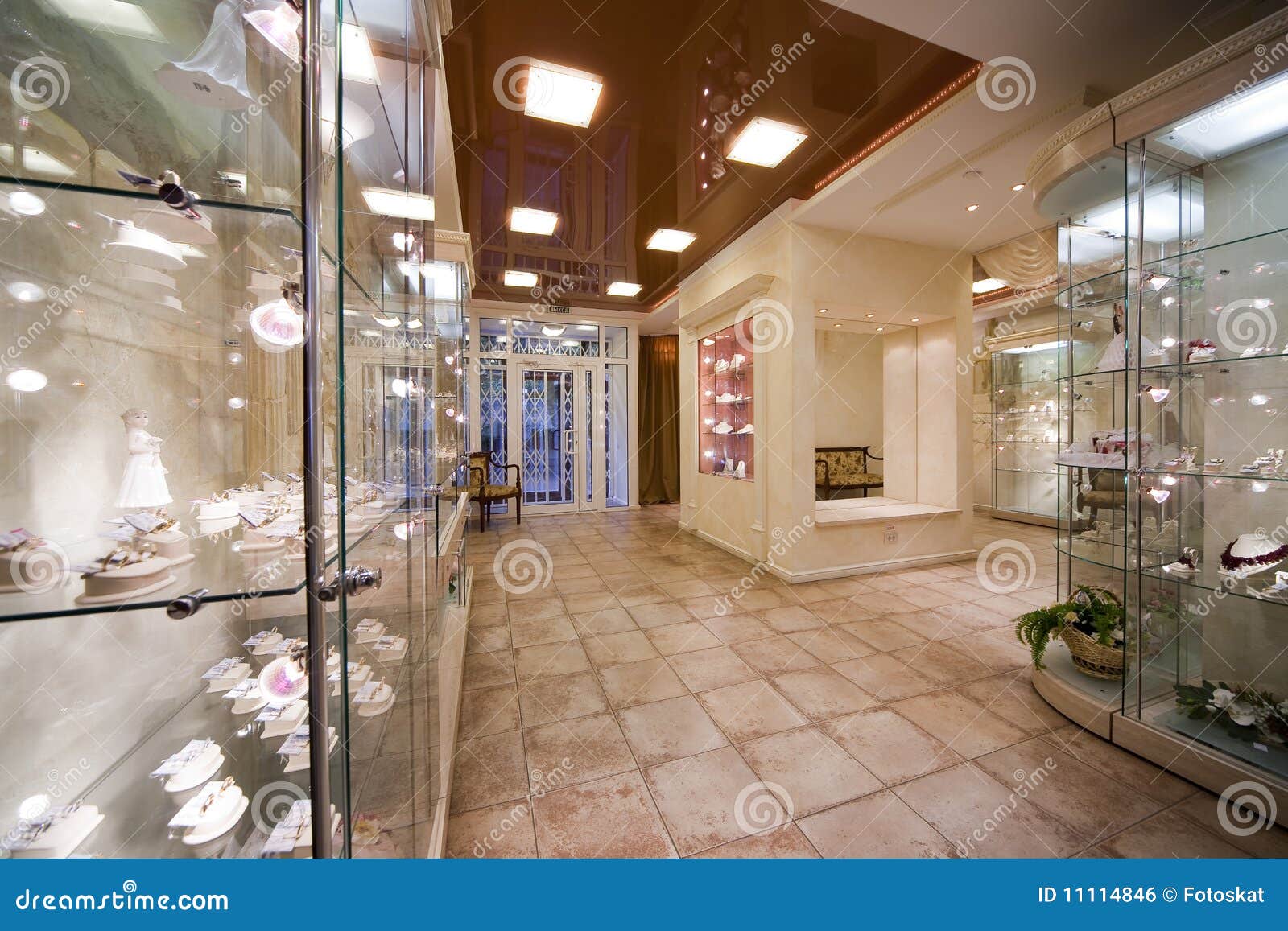 Interior of a Jewel Shop stock photo. Image of salon - 11114846