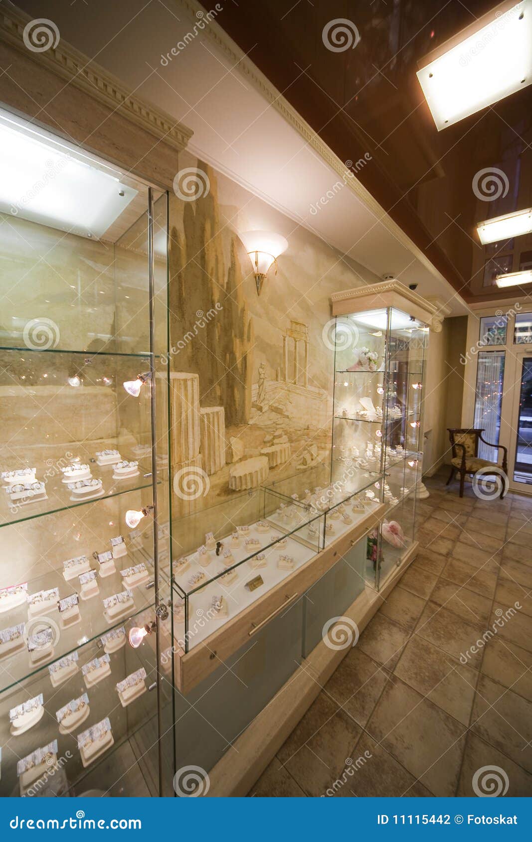 Interior of a Jewel Shop stock photo. Image of indoors - 11115442