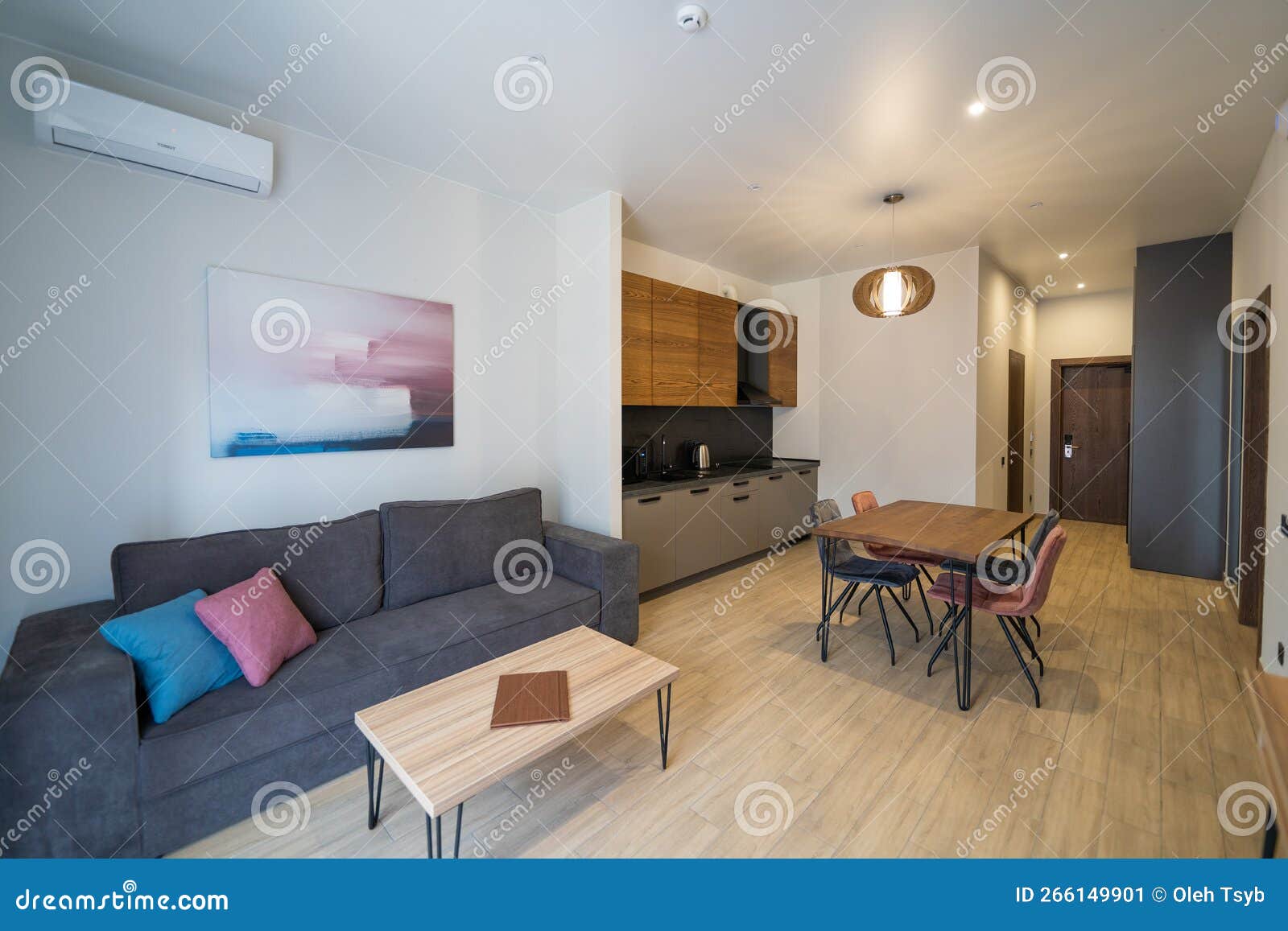 Modern Interior Kitchen in the Hotel Stock Image - Image of building ...