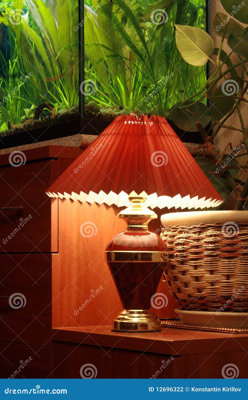 Interior with Lamp stock photo. Image of furniture, lampshade - 12696322