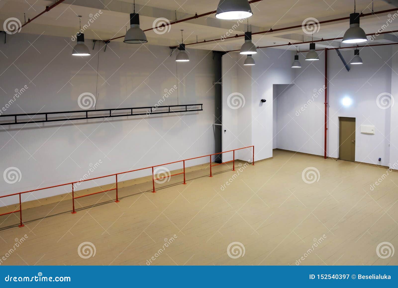 Interior of a Large Empty Room Stock Image - Image of hall, indoor ...