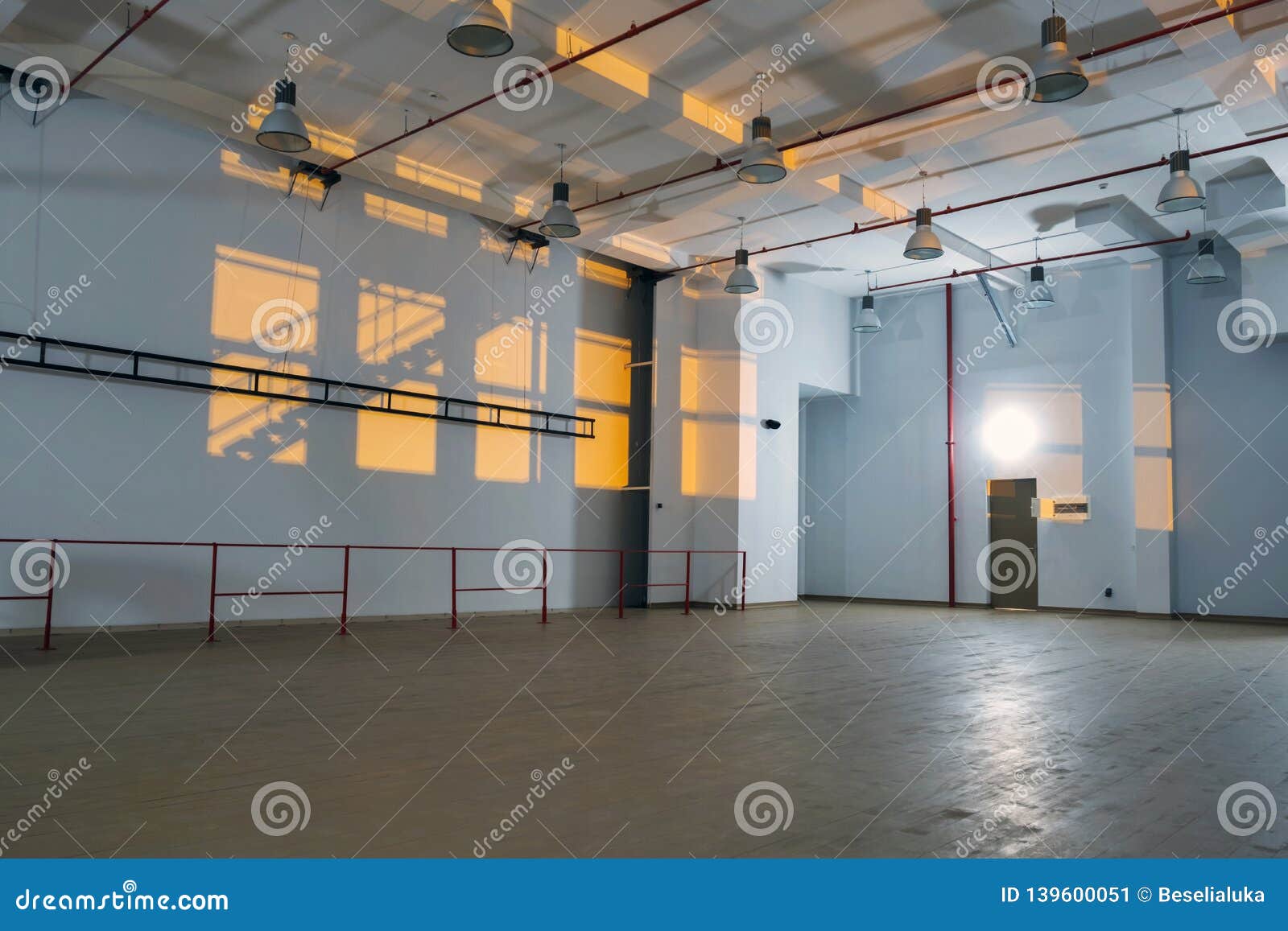 Interior of a Large Empty Room Stock Image - Image of building ...