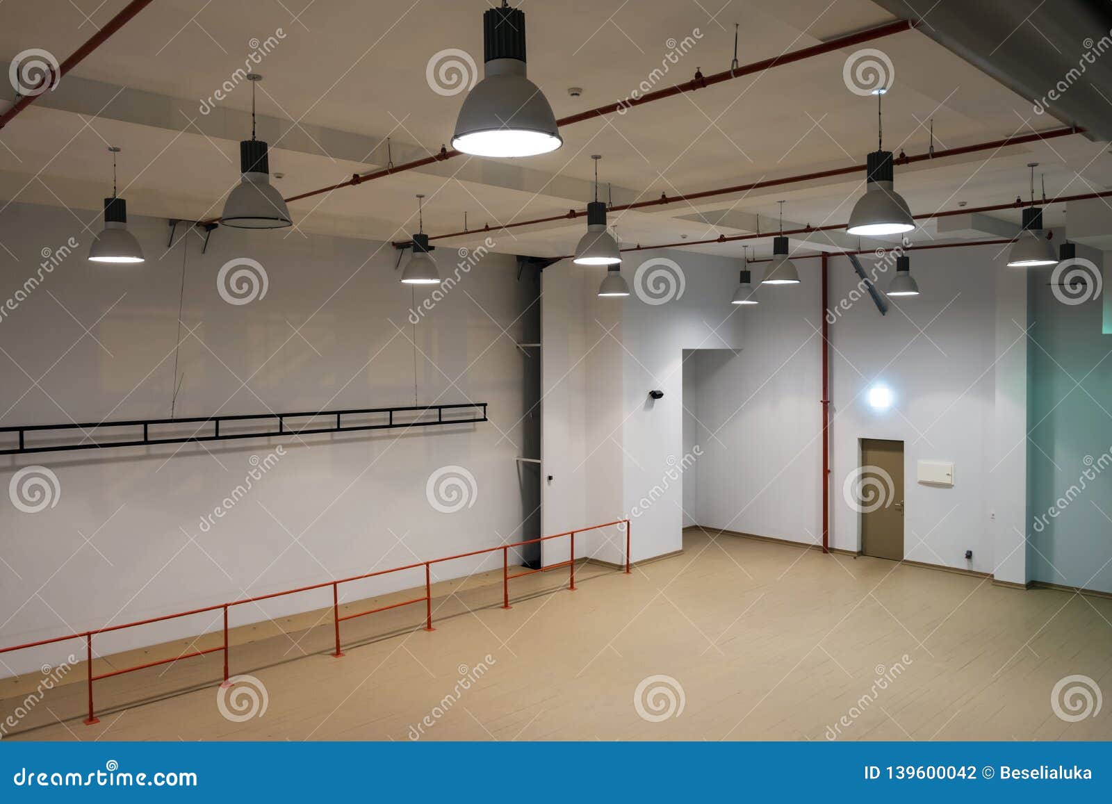Interior of a Large Emty Room Stock Photo - Image of design, office ...