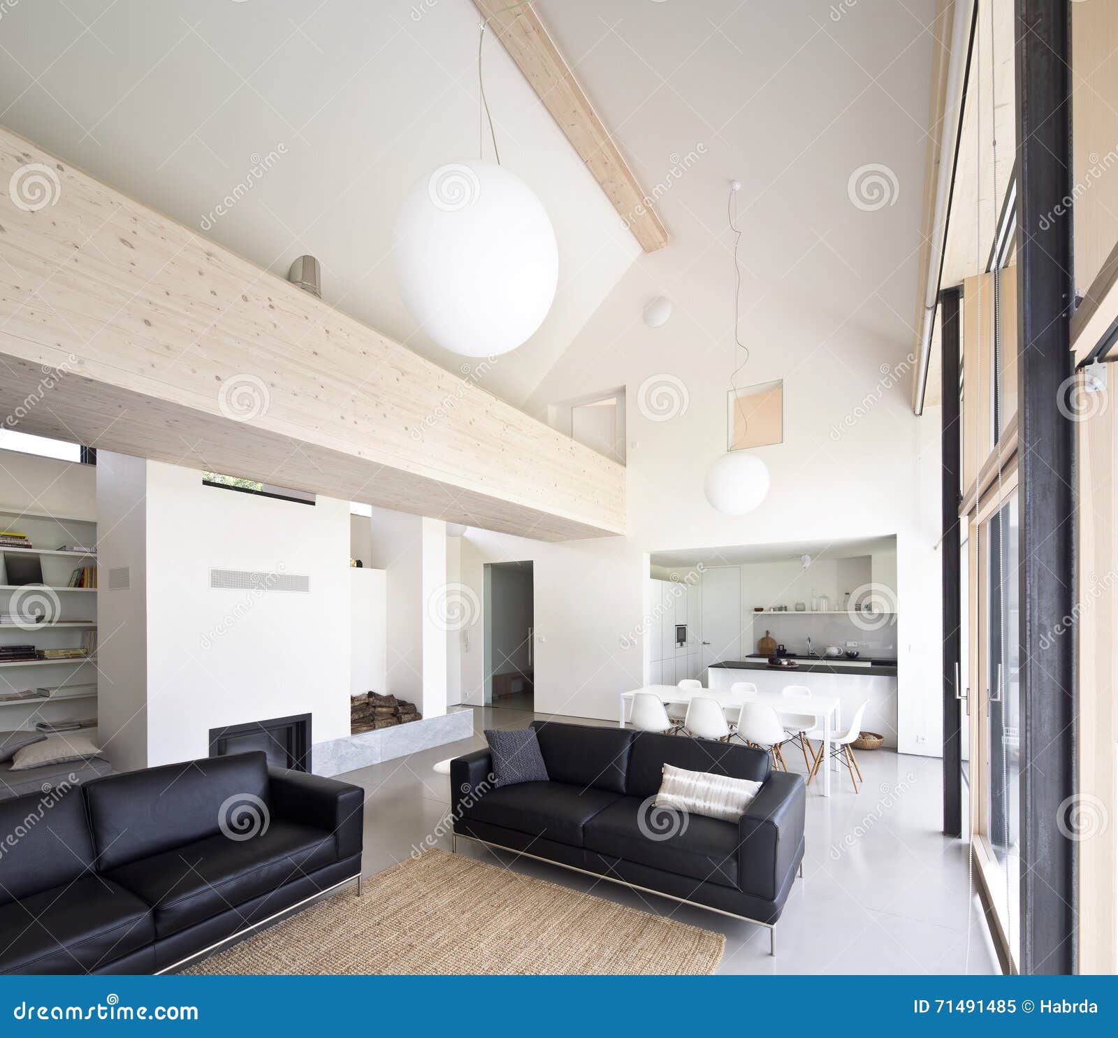 Interior Large Luxury House Stock Image - Image of large, luxury: 71491485