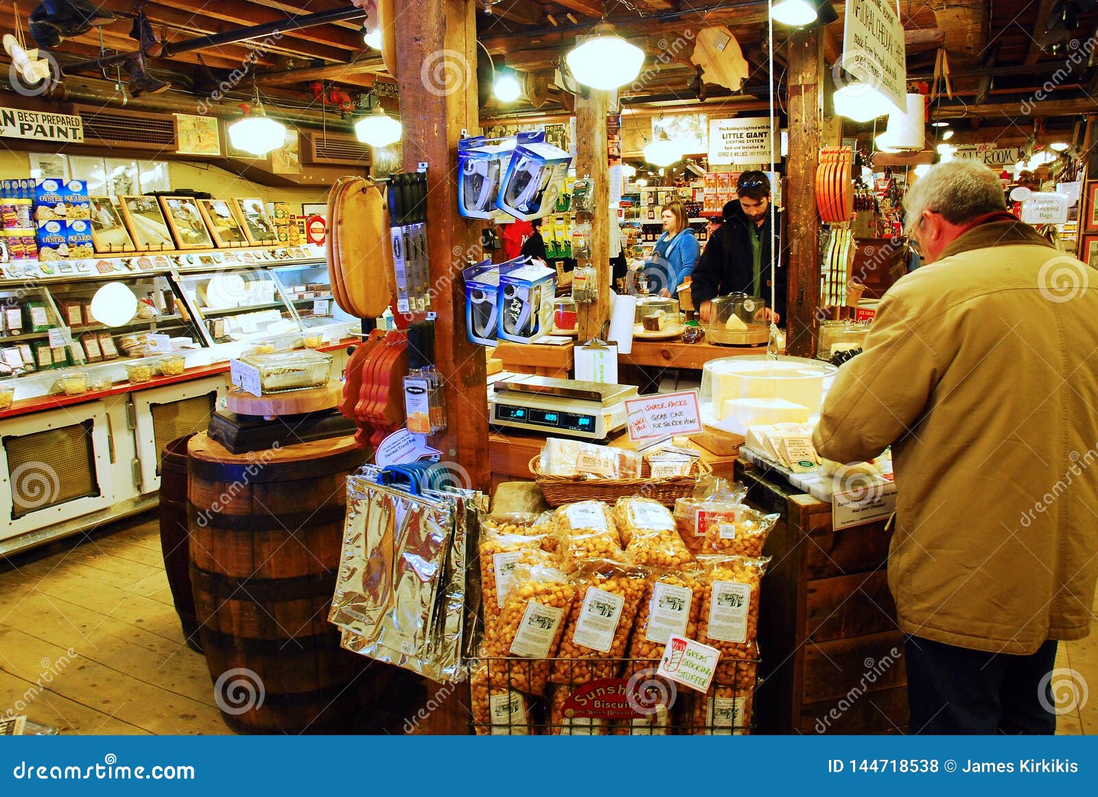 Interior of a Large Vermont Country Store Editorial Stock Photo - Image ...