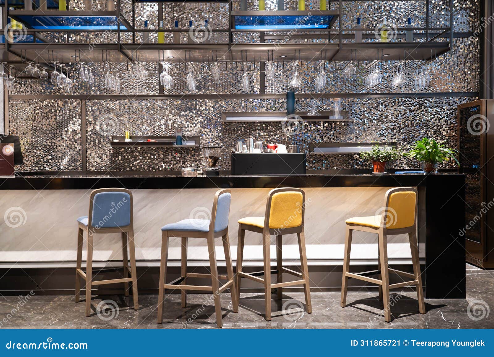 The Interior Layout of the Coffee Shop is in a Casual but Classic Style ...