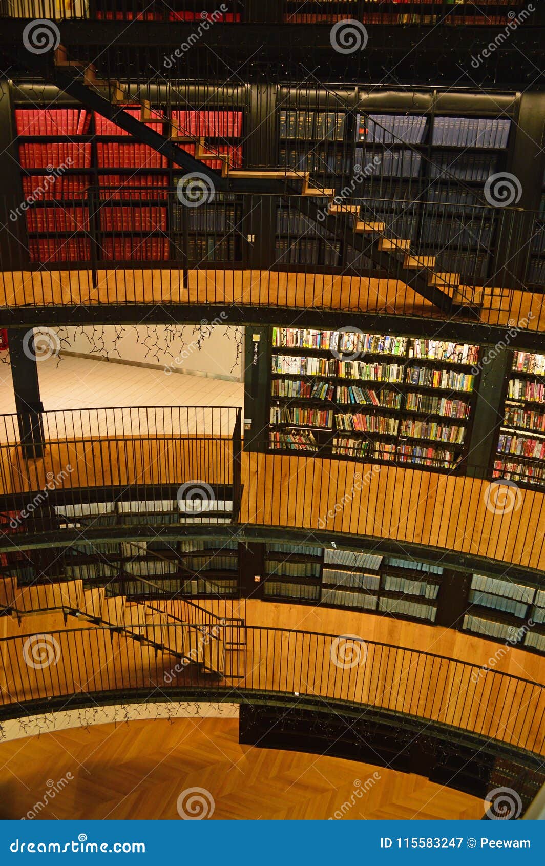 Interior Library of Birmingham England Editorial Photography - Image of ...