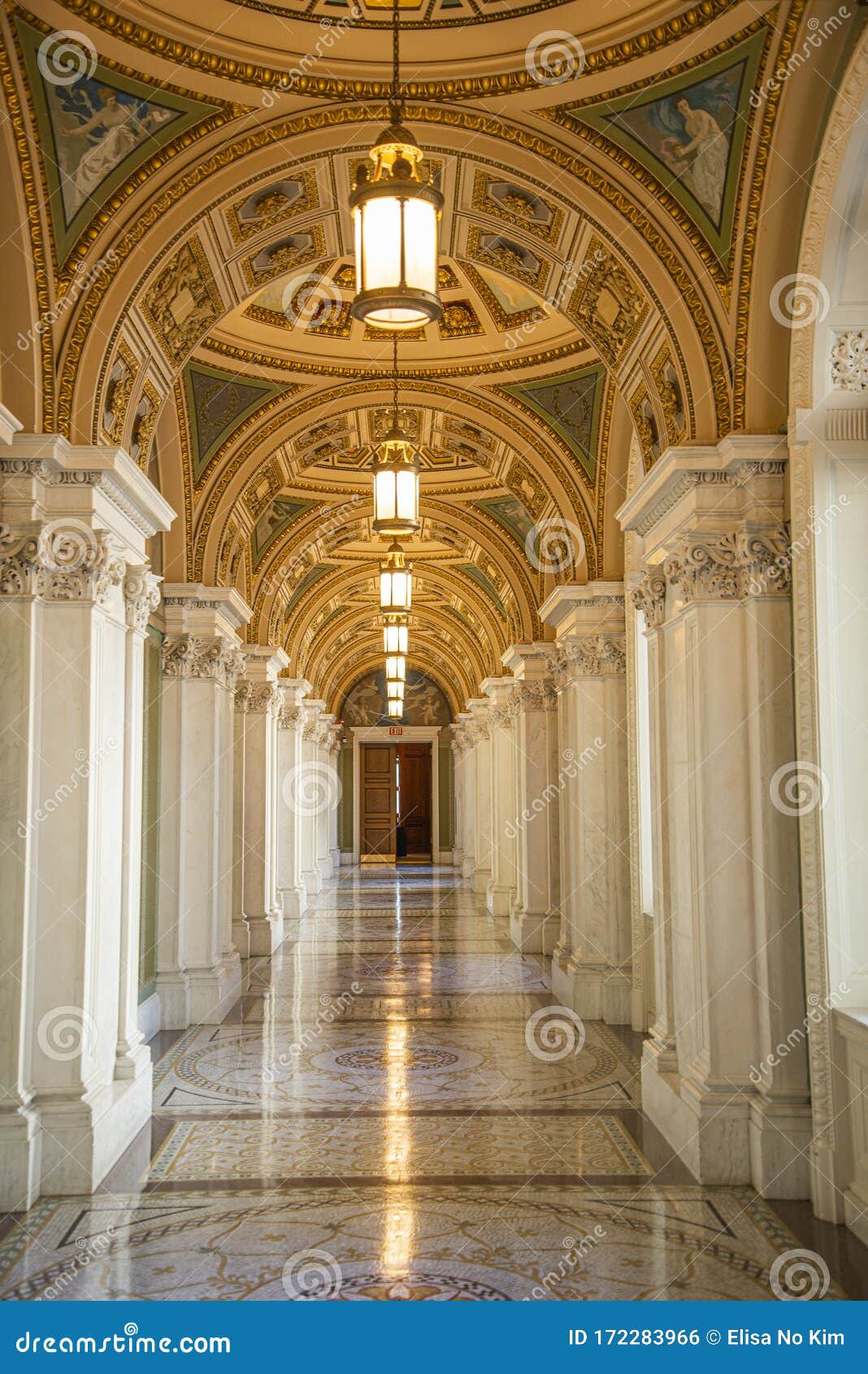 Interior of the Library of Congress Editorial Photo - Image of ...