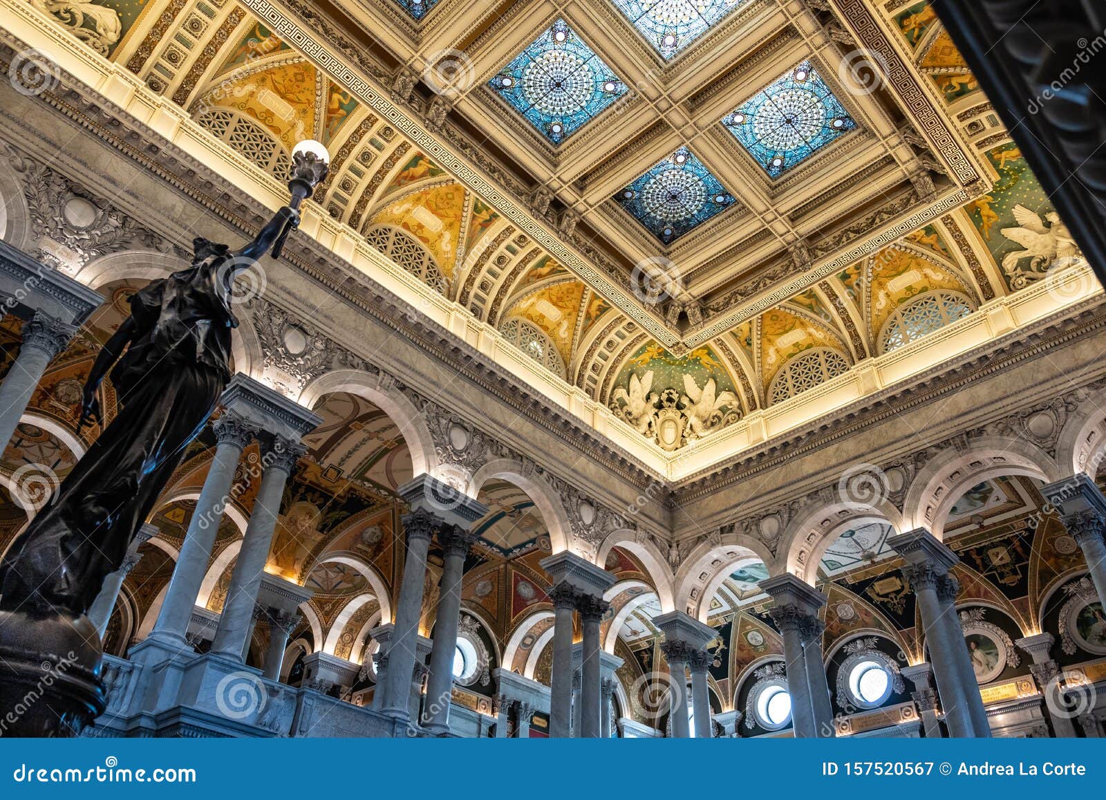 Interior of the Library of Congress in Washington D.C Editorial ...