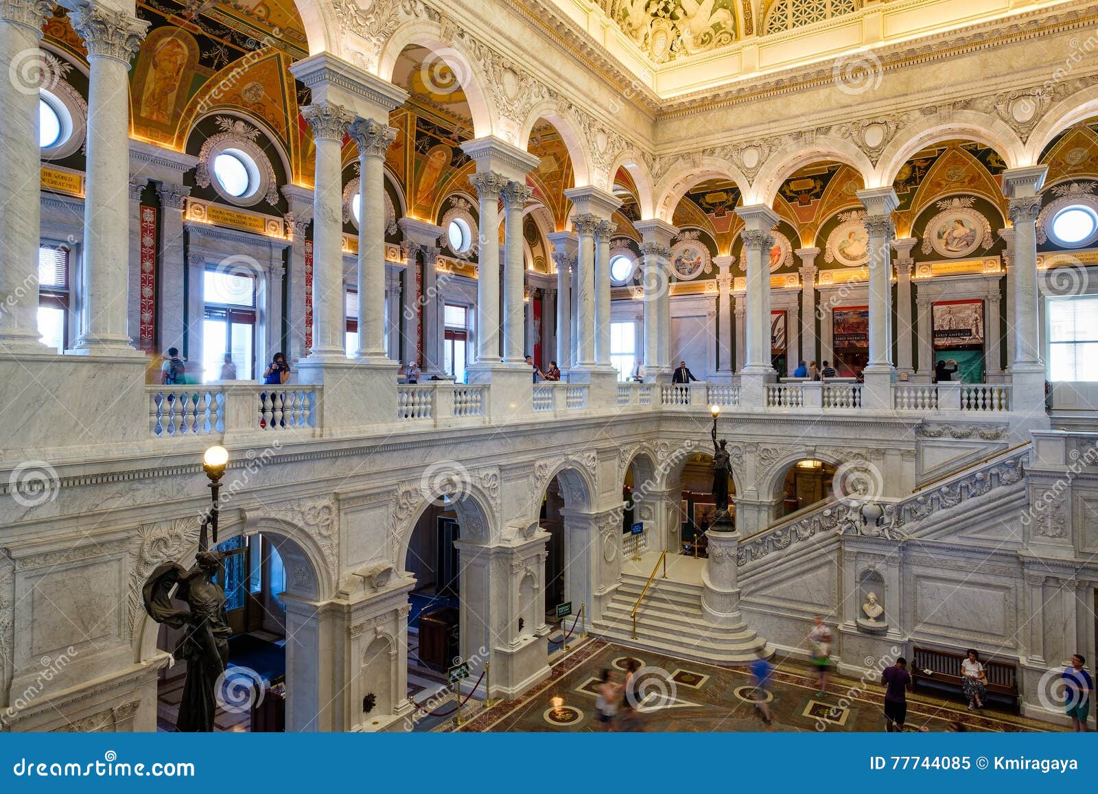 Interior of the Library of Congress in Washington D.C Editorial Image ...