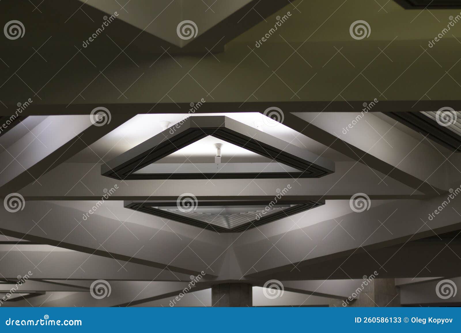 Interior Light. Lamp is Triangular Stock Image - Image of concept ...