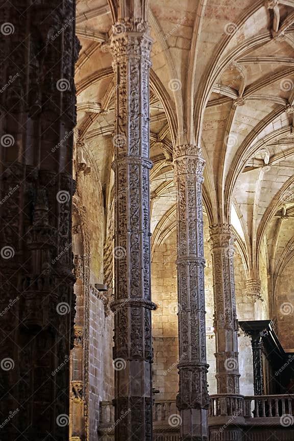 Interior of Lisbon Cathedral Stock Photo - Image of interior, landmark ...