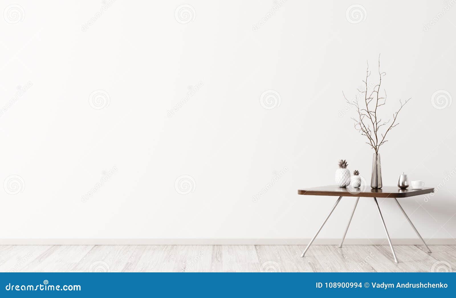 Interior with Coffee Table 3d Rendering Stock Illustration ...