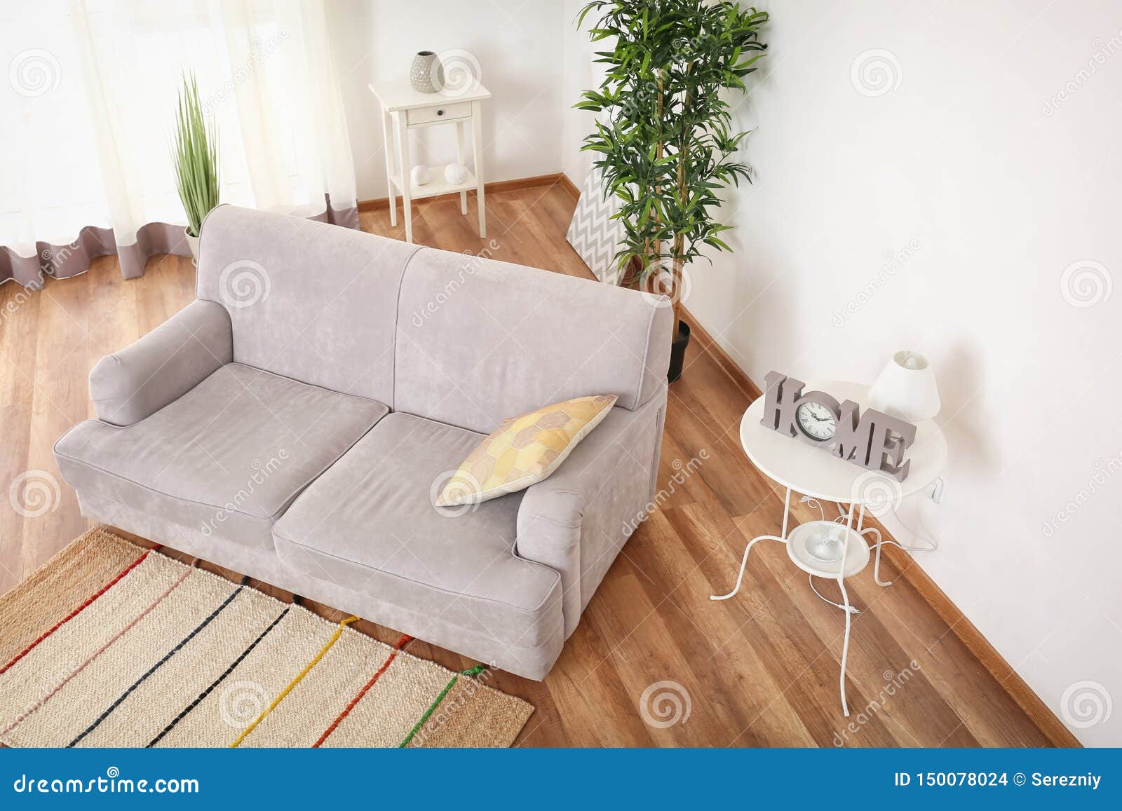 Interior of Living Room, View from CCTV Camera Stock Photo - Image of ...