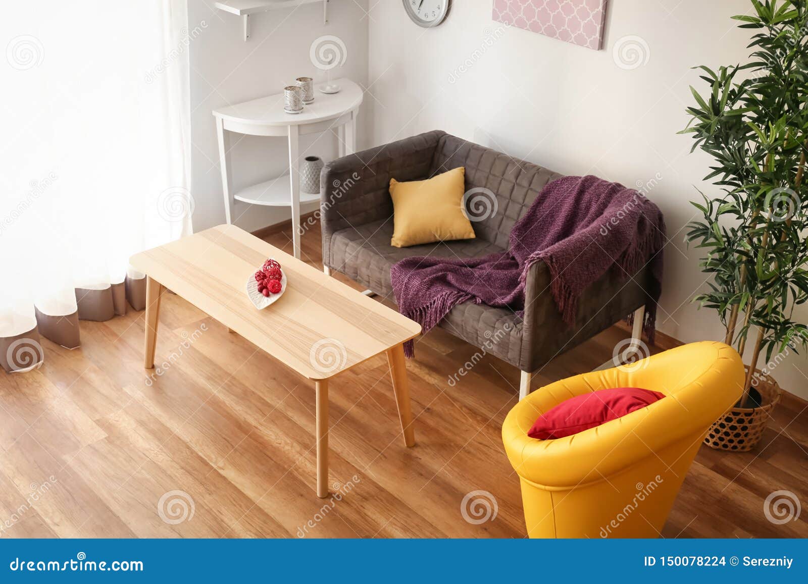 Interior of Living Room, View from CCTV Camera Stock Photo - Image of ...