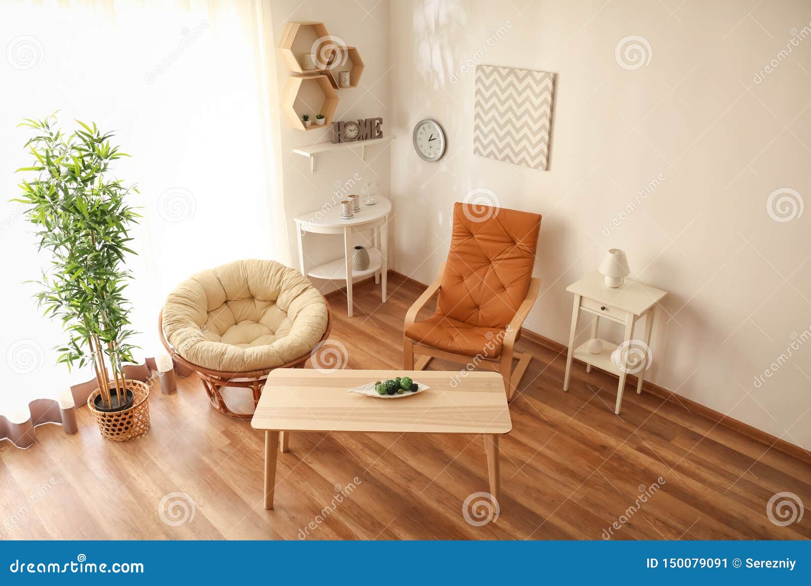 Interior of Living Room, View from CCTV Camera Stock Image - Image of ...
