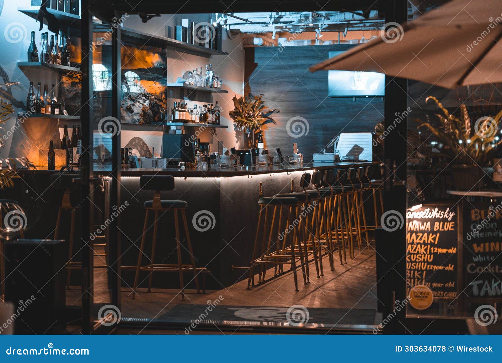 Interior of a Local Bar in Okinawa, Japan Editorial Stock Photo - Image ...