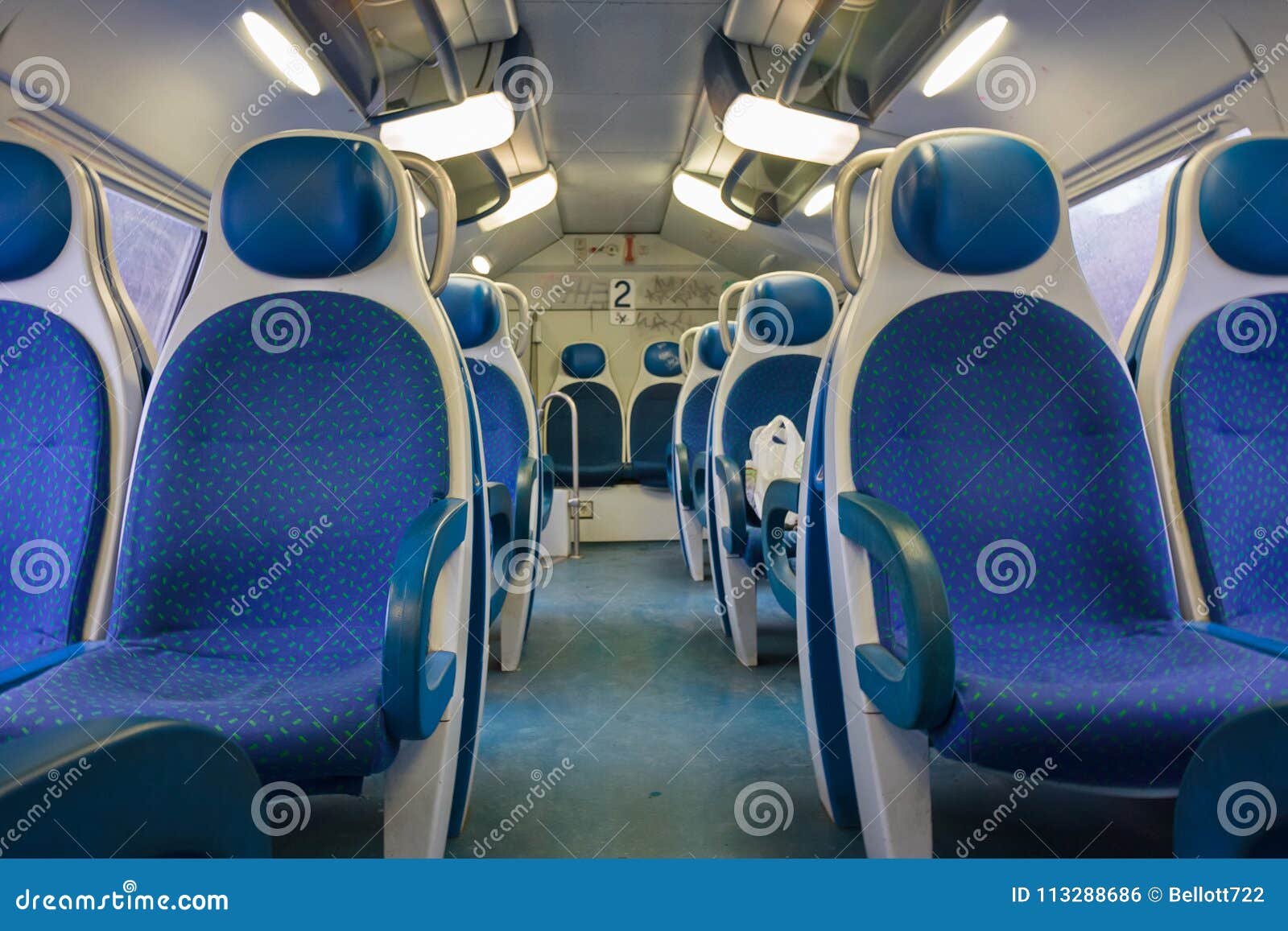 Interior of a local train editorial photo. Image of transportation ...