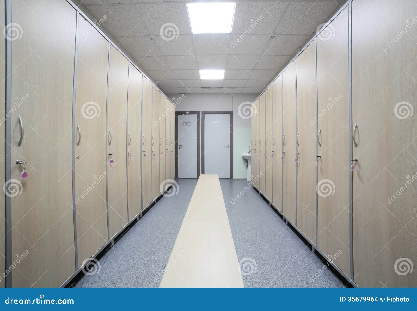 Interior of a Locker or Changing Room Stock Photo - Image of changing ...