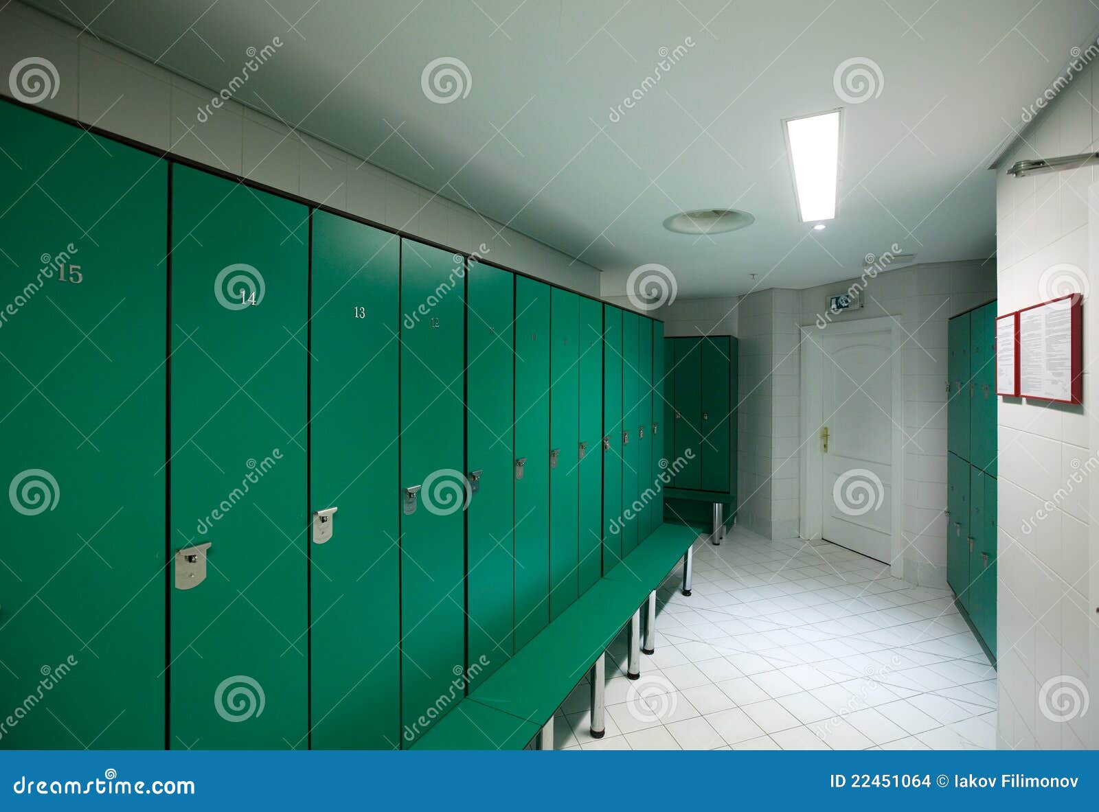 Interior of locker room stock photo. Image of indoor - 22451064