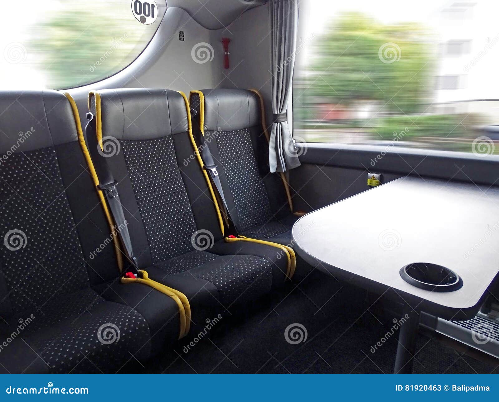 Interior of a Long Distance Coach Stock Image - Image of flixbus ...